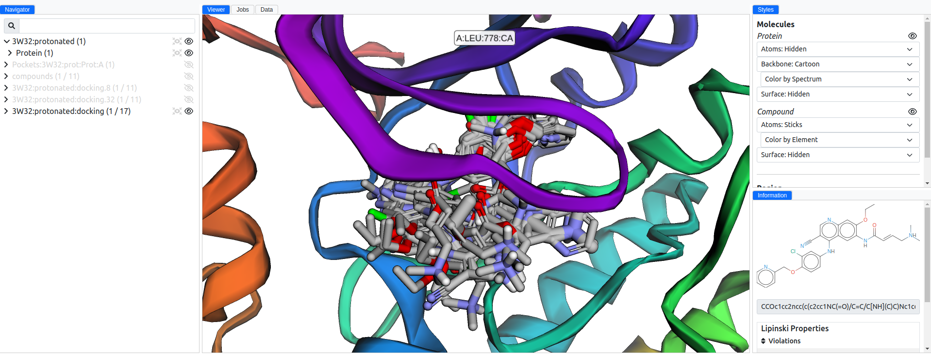TD001. Epidermal growth factor receptor inhibitors - MolModa Documentation