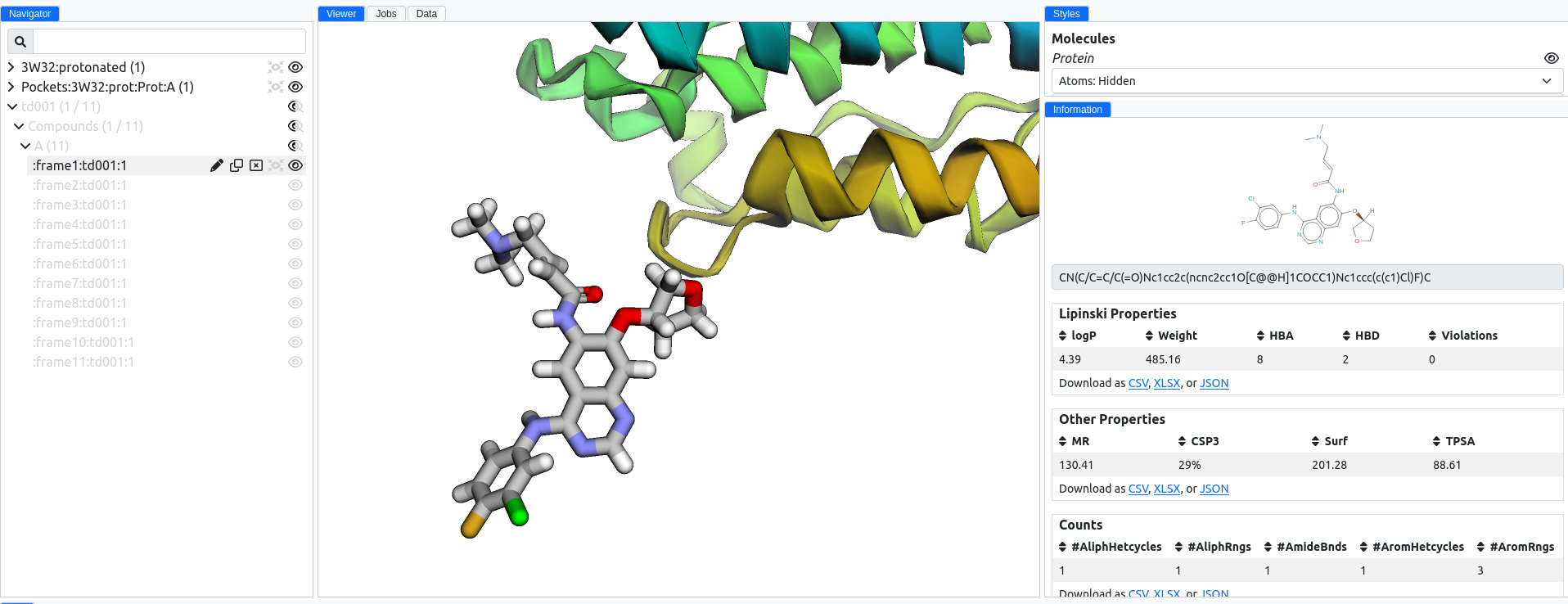 TD001. Epidermal growth factor receptor inhibitors - MolModa Documentation