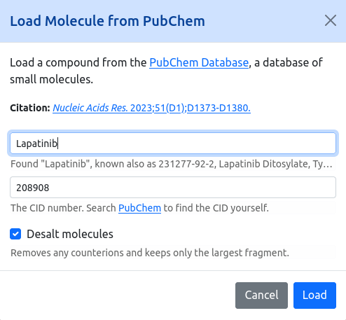 Compounds - MolModa Documentation
