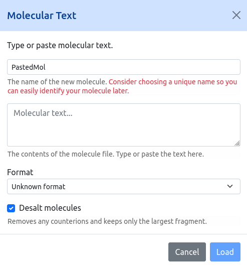 Compounds - MolModa Documentation